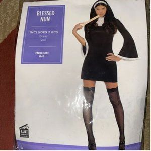 Nun & Priest Halloween Costumes Set Pair- Couples Cos… - Gem